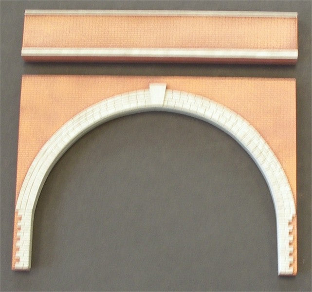 Narrow, low brick arch & separate parapet UNPAINTED – Skytrex