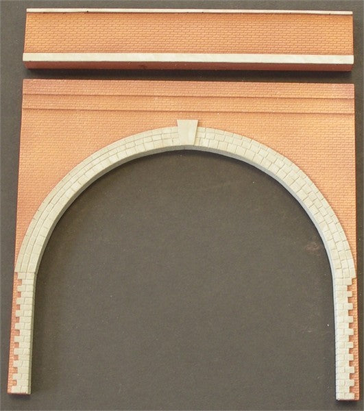 Narrow, high brick arch & separate parapet. UNPAINTED – Skytrex