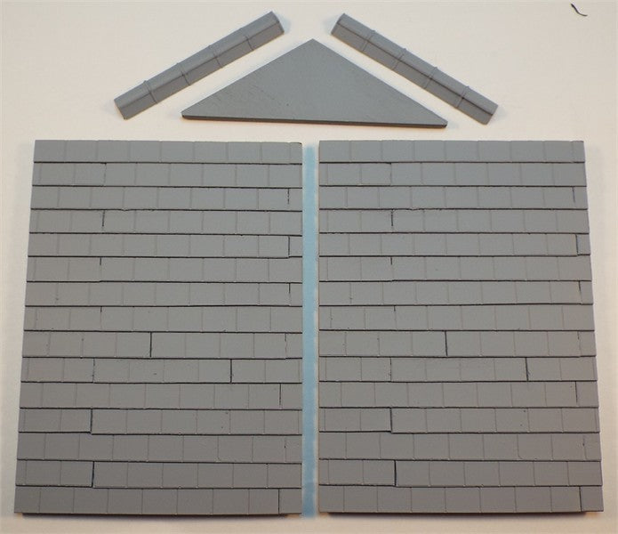 Shallow Relief Roof Panels for a single Gable End Panel – Skytrex